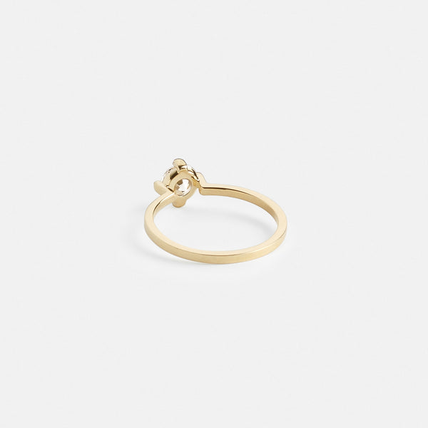 Ema Ring with 0.80ct Natural Diamond in Gold SHW